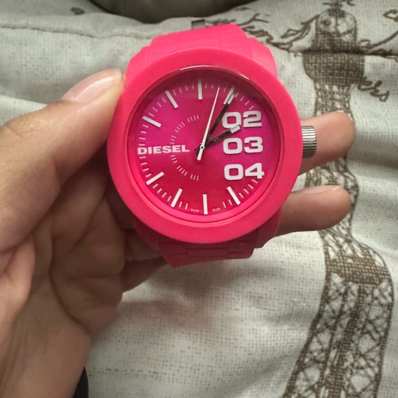 Diesel | Accessories | Diesel Vibrant Pink Timepiece | Poshmark